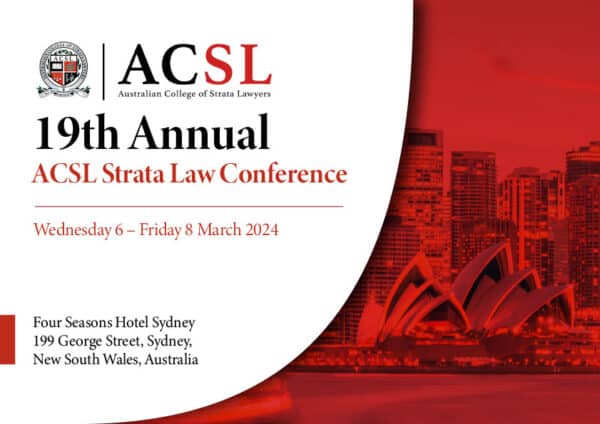 ACSL | Australian College of Strata Lawyers