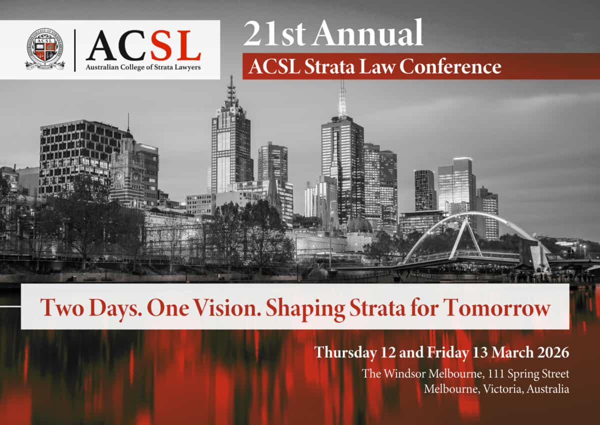 ACSL | Australian College of Strata Lawyers